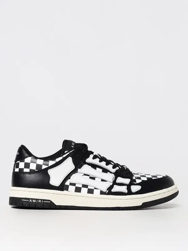 Amiri Checkerboard Bone Runner Sneakers - Black