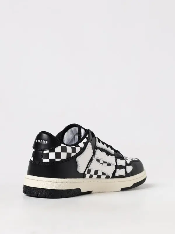 Amiri Checkerboard Bone Runner Sneakers - Black