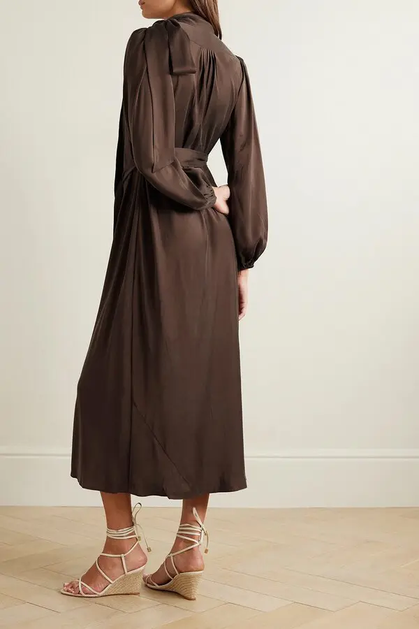 Zimmermann Silk-satin Midi Dress