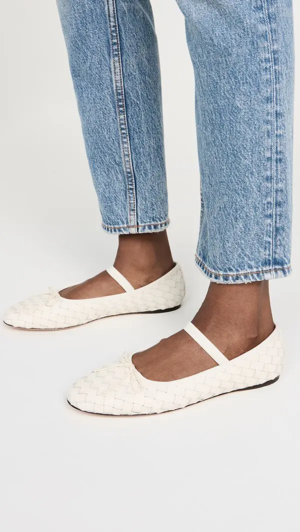 LOEFFLER RANDALL Leonie Ballet Flats - Cream