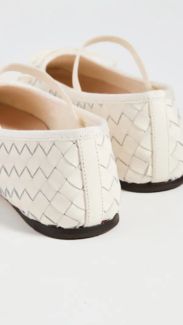 LOEFFLER RANDALL Leonie Ballet Flats - Cream