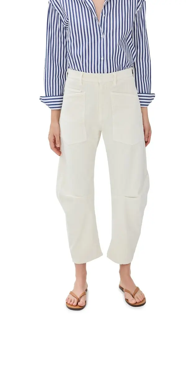 NILI LOTAN Shon Corduroy Wide Leg Pants - Stone
