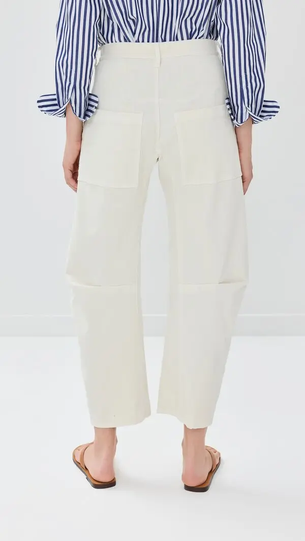 NILI LOTAN Shon Corduroy Wide Leg Pants - Stone