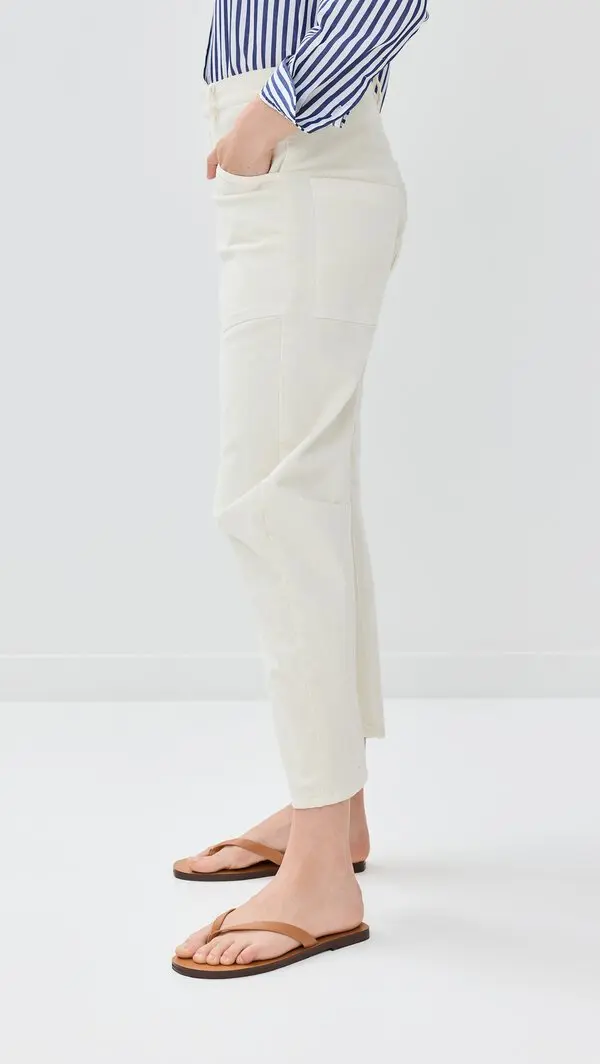 NILI LOTAN Shon Corduroy Wide Leg Pants - Stone