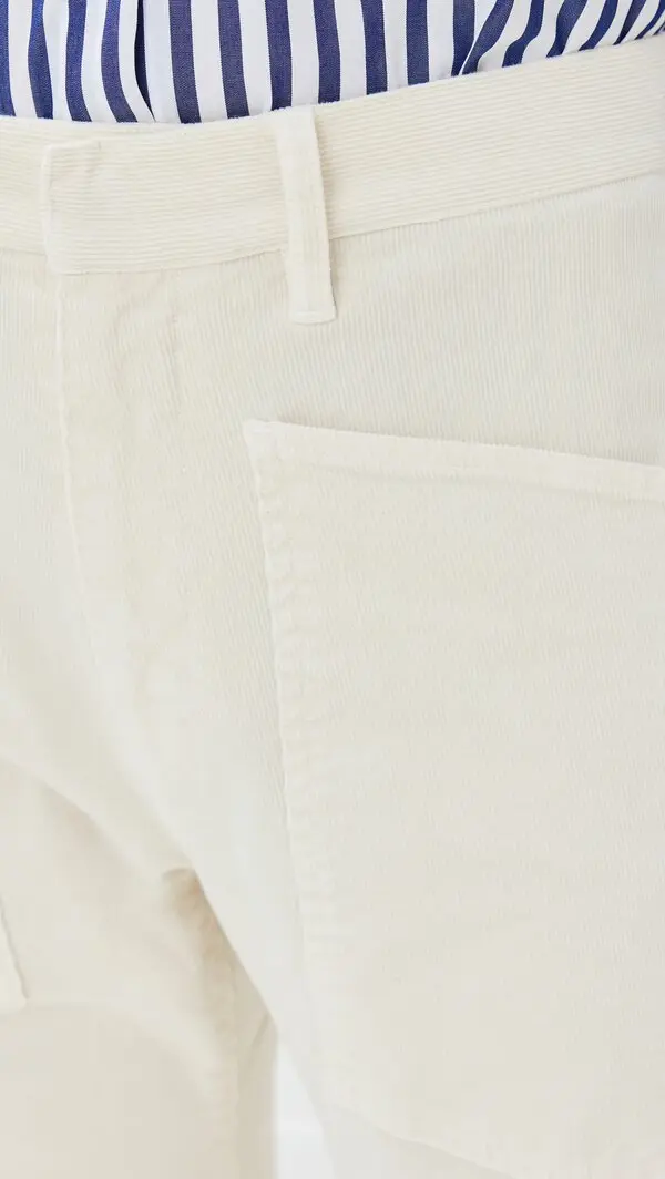NILI LOTAN Shon Corduroy Wide Leg Pants - Stone