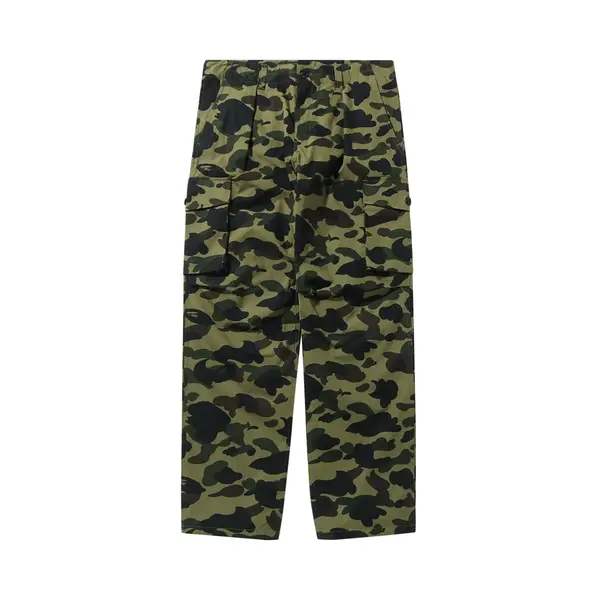 A BATHING APE 1st Camo Wide Fit 6 Pocket Pants - Green