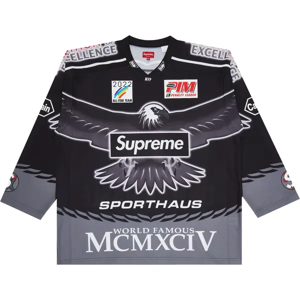 Supreme Eagle Hockey Jersey - Black