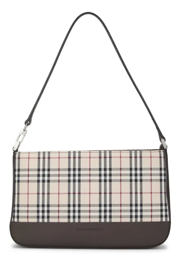 Burberry House Check Jacquard Shoulder Bag - Beige