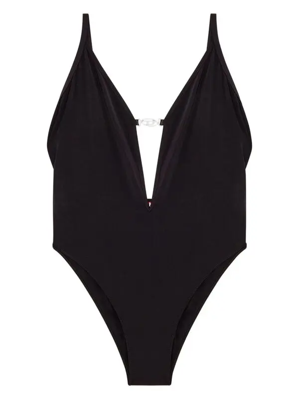 DIESEL® Oval D-plaque Jersey Bodysuit