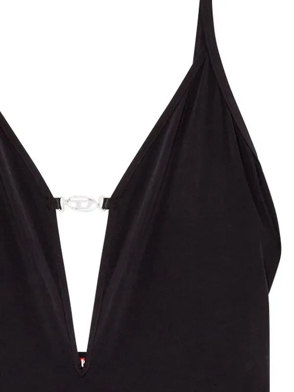 DIESEL® Oval D-plaque Jersey Bodysuit