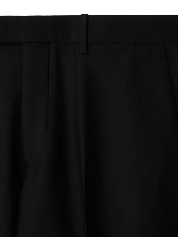 Burberry Wool Tailored Trousers - Black
