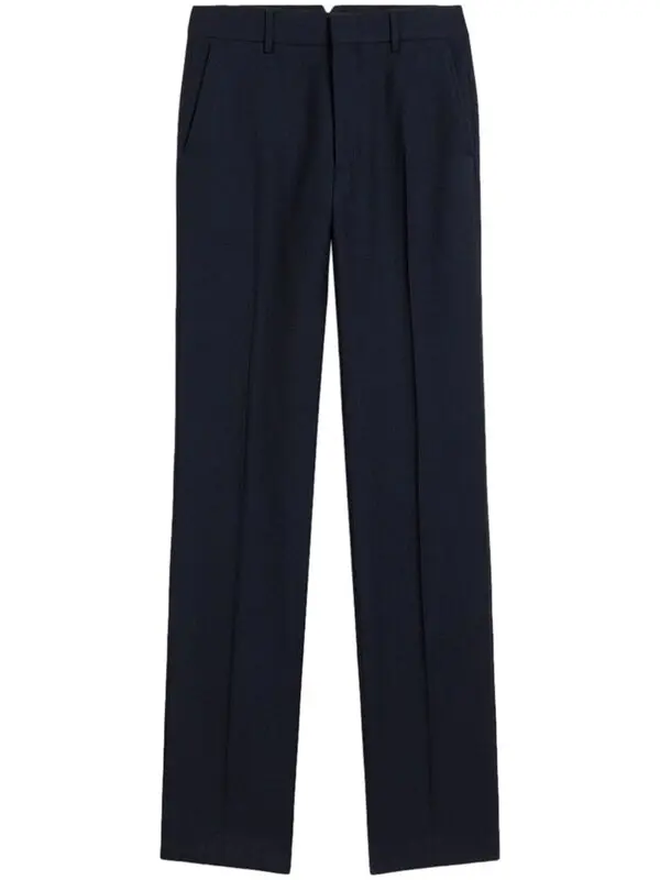 AMI Paris Wool Tailored Trousers - Blue
