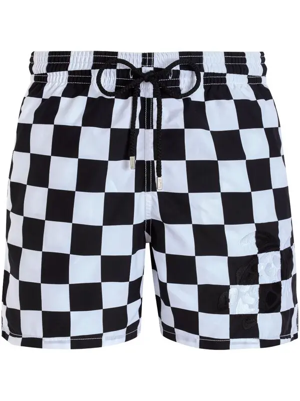 Vilebrequin Damier Check-pattern Swim Shorts