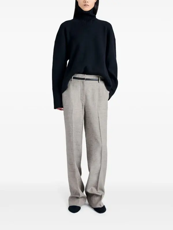 Proenza Schouler Aiden Mélange Wide-leg Trousers
