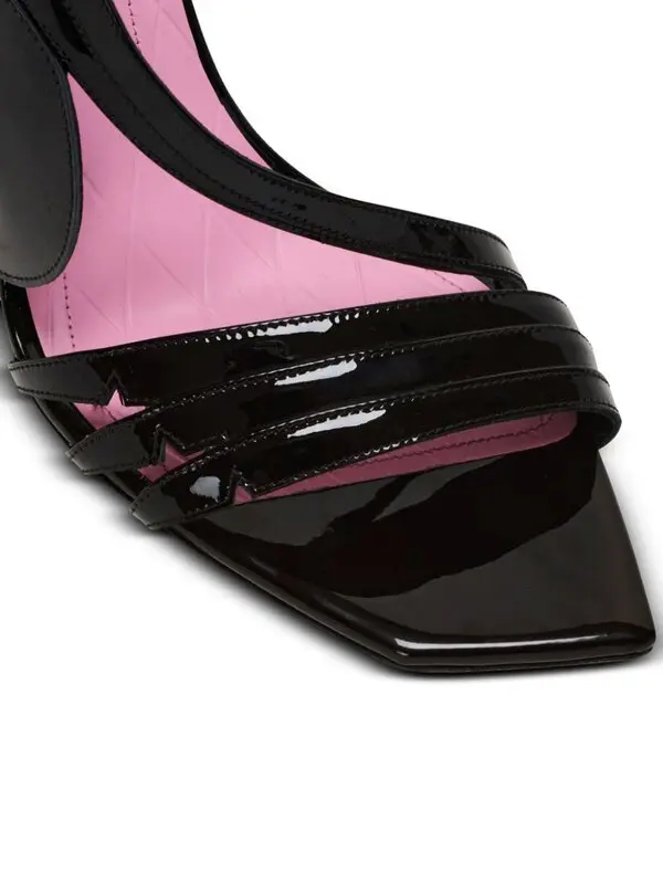 Balmain Eden 95mm Cut-out Patent Sandals
