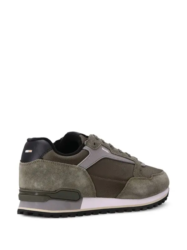 BOSS Suede-trimmed Mesh Sneakers - Green