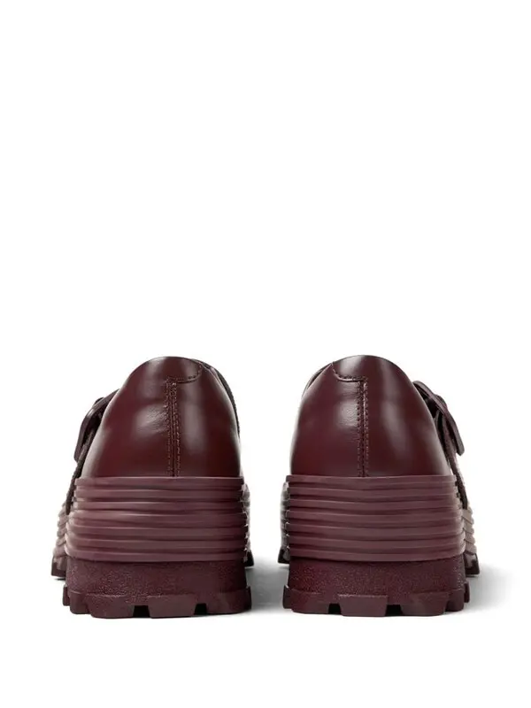 Camper Traktori Leather Loafers - Red