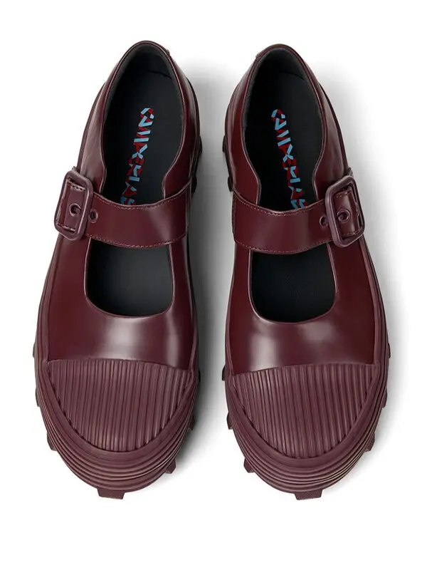 Camper Traktori Leather Loafers - Red