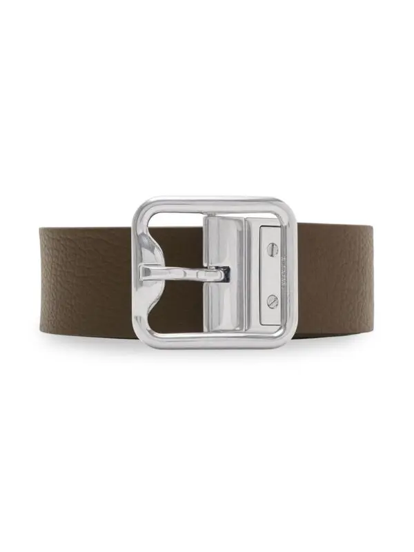 Burberry Reversible Check B Buckle Belt - Brown