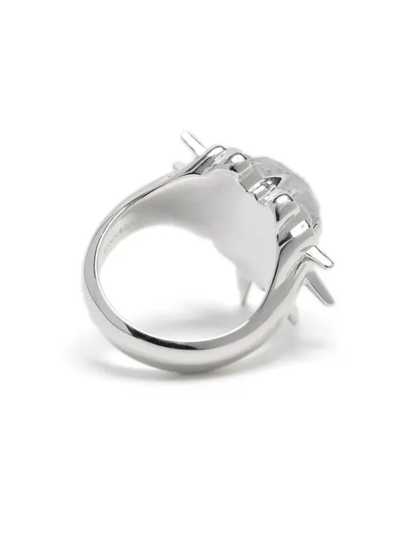 Stolen Girlfriends Club Dangerous Heart Moon Stone Ring In Blue