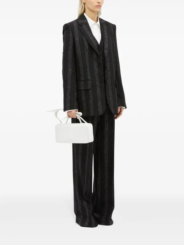 MSGM Striped Single-breasted Blazer