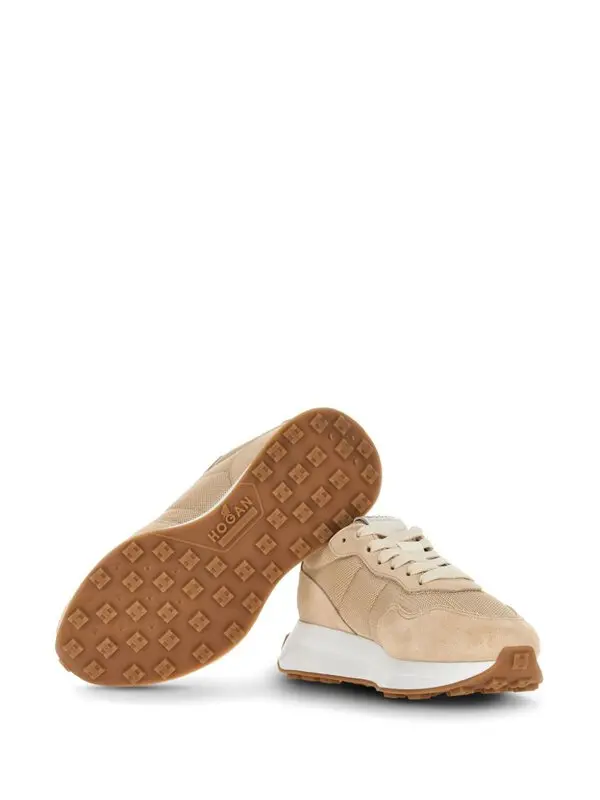 Hogan H641 Panelled Lace-up Sneakers - Neutrals