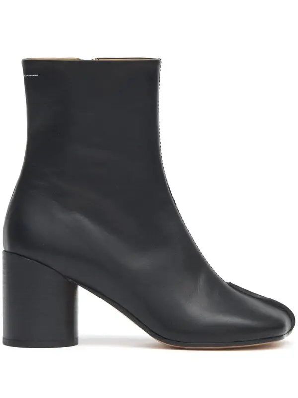 MAISON MARGIELA Leather Ankle Boots - Black