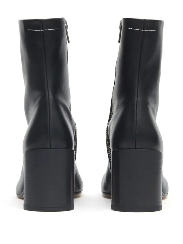 MAISON MARGIELA Leather Ankle Boots - Black