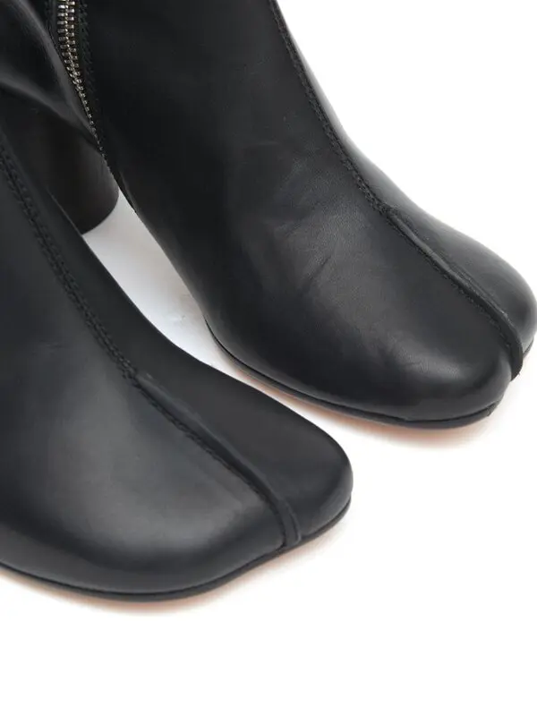 MAISON MARGIELA Leather Ankle Boots - Black