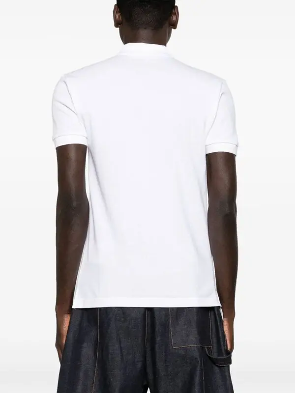 Play Comme Des Garcon Heart-patch Cotton Polo Shirt