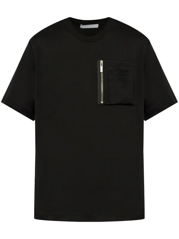 Helmut Lang Zip Pocket Cotton T-shirt
