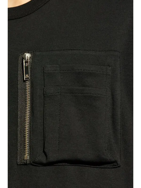 Helmut Lang Zip Pocket Cotton T-shirt