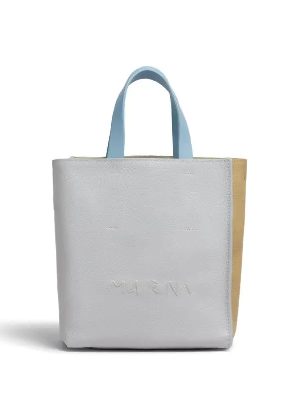 Marni Contrasting Tote Bag - White
