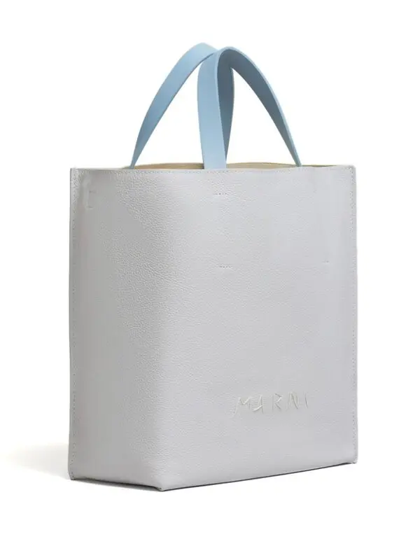 Marni Contrasting Tote Bag - White