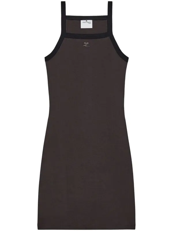 COURREGES Contrast-trim Mini Dress