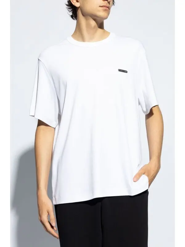 Helmut Lang Logo Plaque Cotton T-shirt