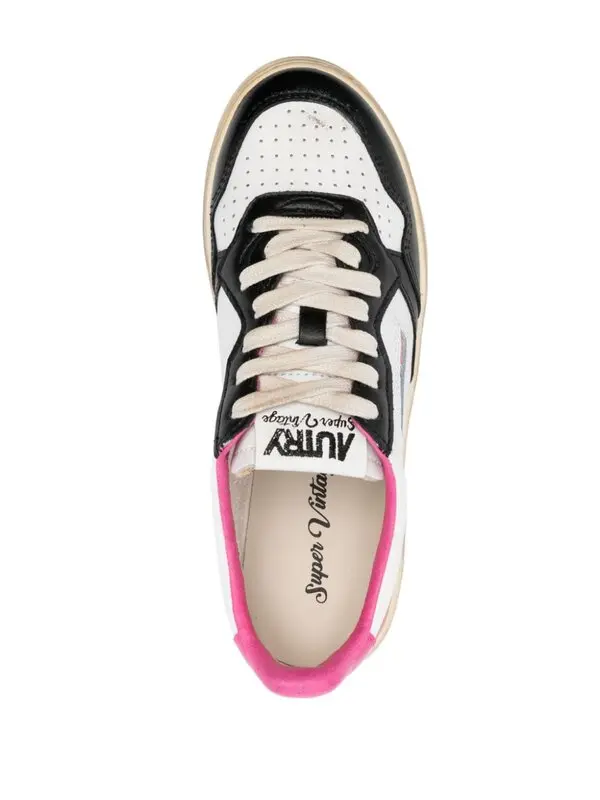 AUTRY Super Vintage Panelled Sneakers - White