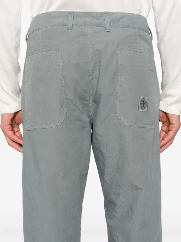 Stone Island Compass-motif Ripstop Trousers