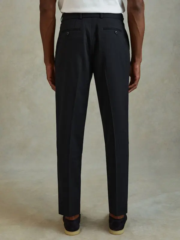 REISS Pin Belted Cropped Trousers
