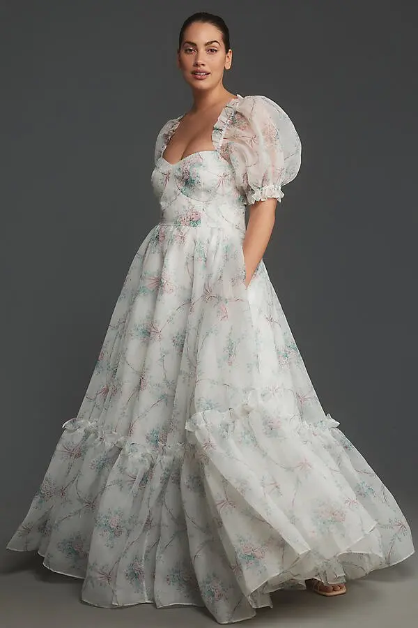 Selkie Plus Ritz Maxi Dress In Blue - 40% Off | Editorialist