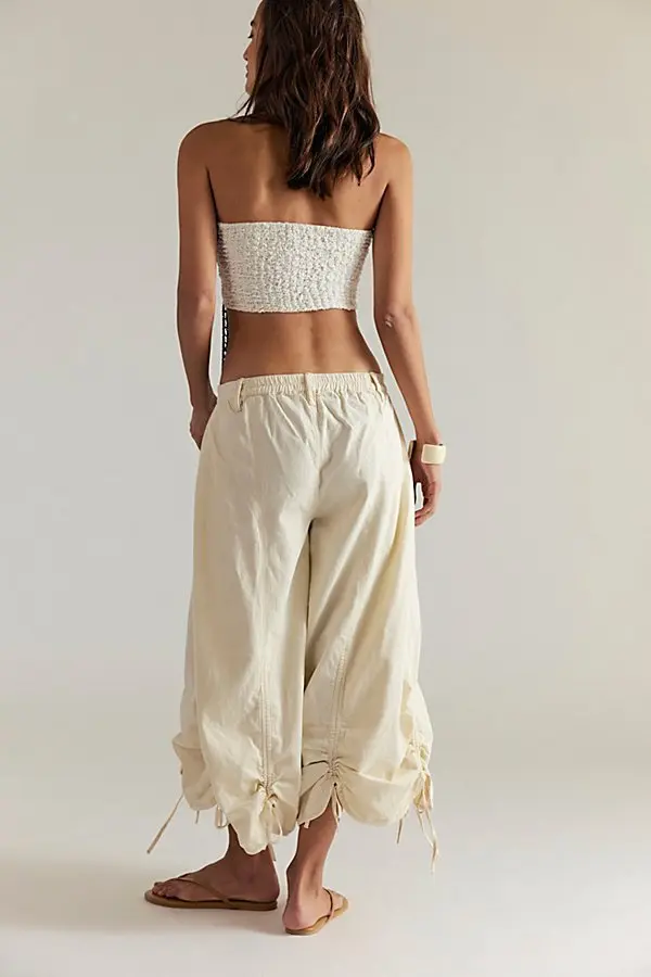 Free People We The Free Lily Fields Cinch Jeans - Blanco