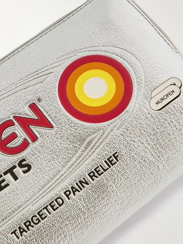 ANYA HINDMARCH Nurofen Textured-leather Clutch