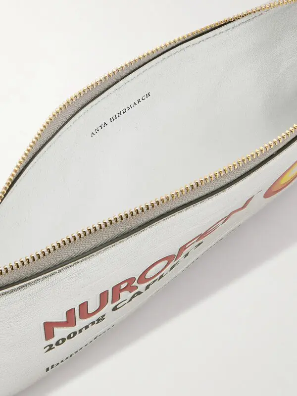 ANYA HINDMARCH Nurofen Textured-leather Clutch