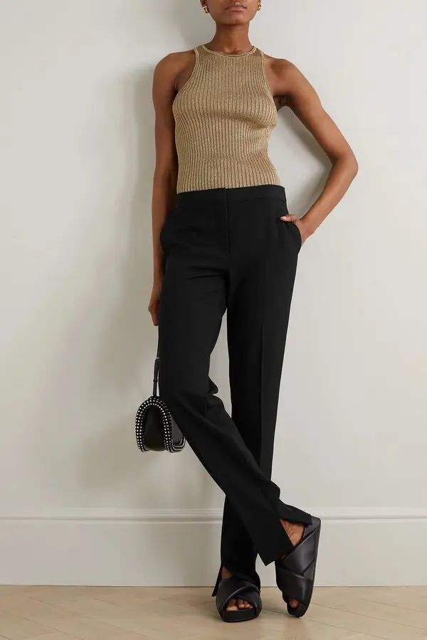 Stella McCartney Gabardine Straight-leg Trousers