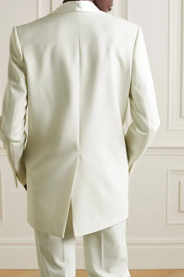 Stella McCartney Satintrimmed Twill Blazer