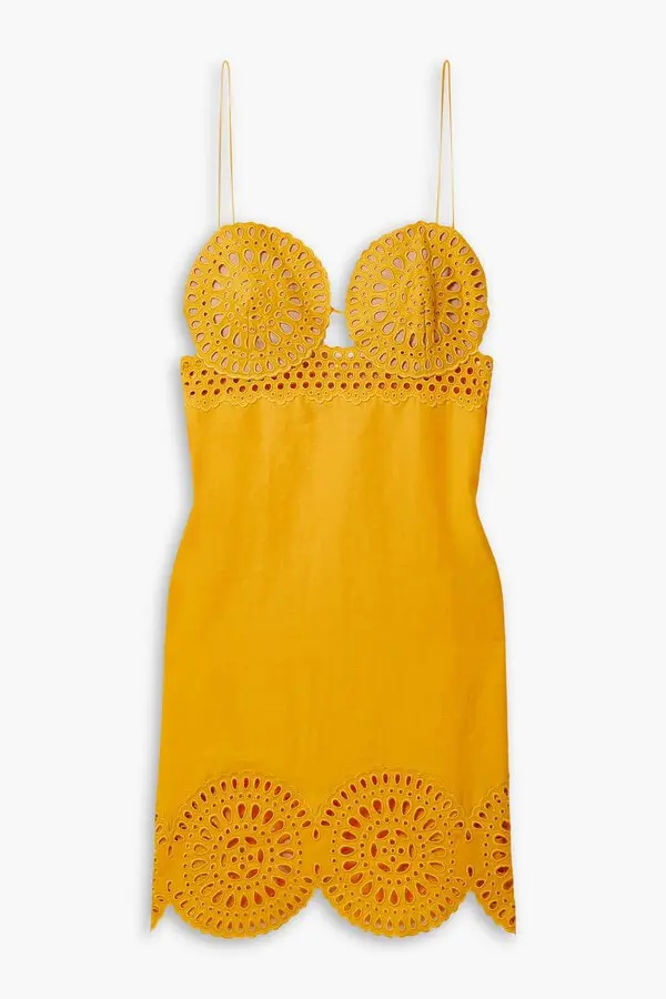 Stella McCartney Broderie Anglaise Twill Mini Dress