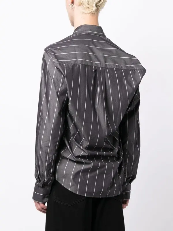 Martine Rose Woven Pulled Neck Shirt White