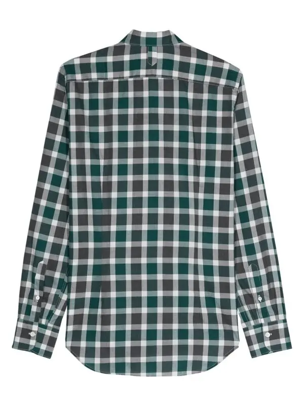 Canali Check-pattern Cotton Shirt