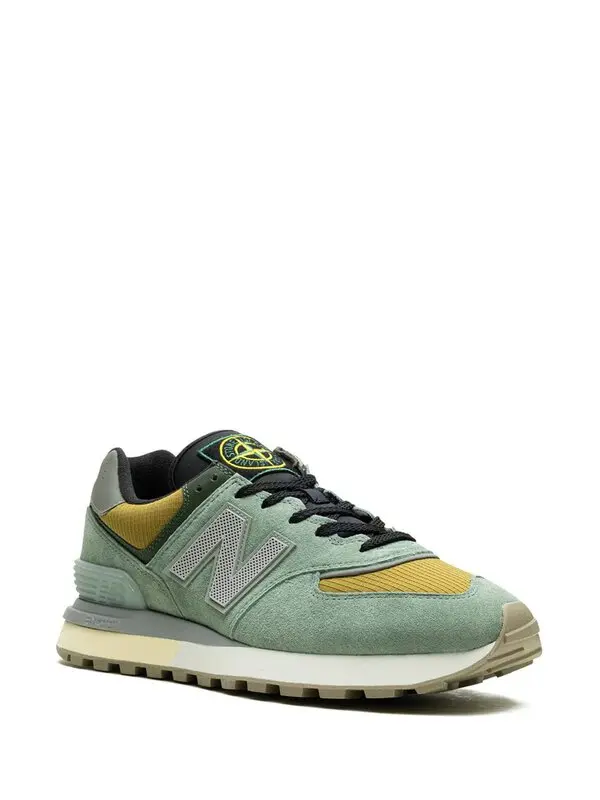 NEW BALANCE X Stone Island 574 Legacy Light Sneakers - Green