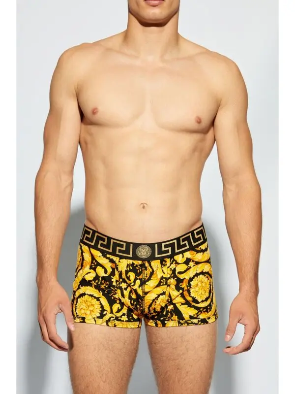 Versace Barocco Print Greca-border Boxers
